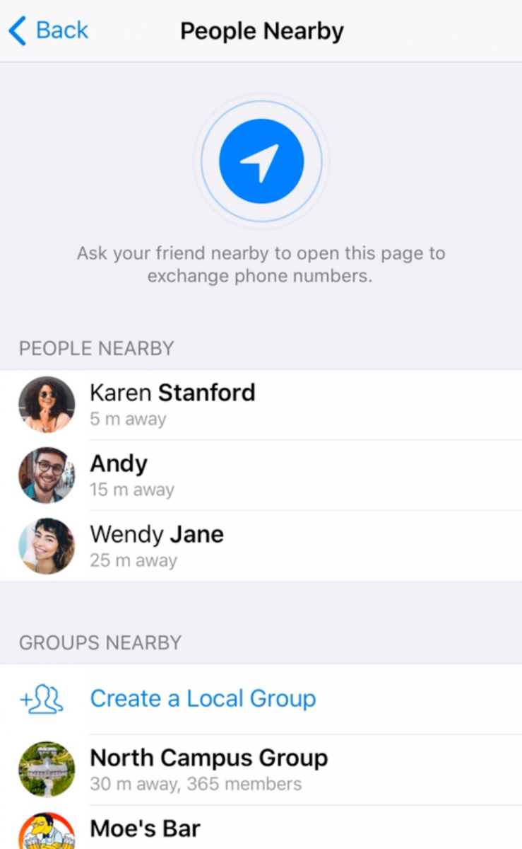 與附近的人聊天更簡單！Telegram加入基於位置的聊天功能 | iThome